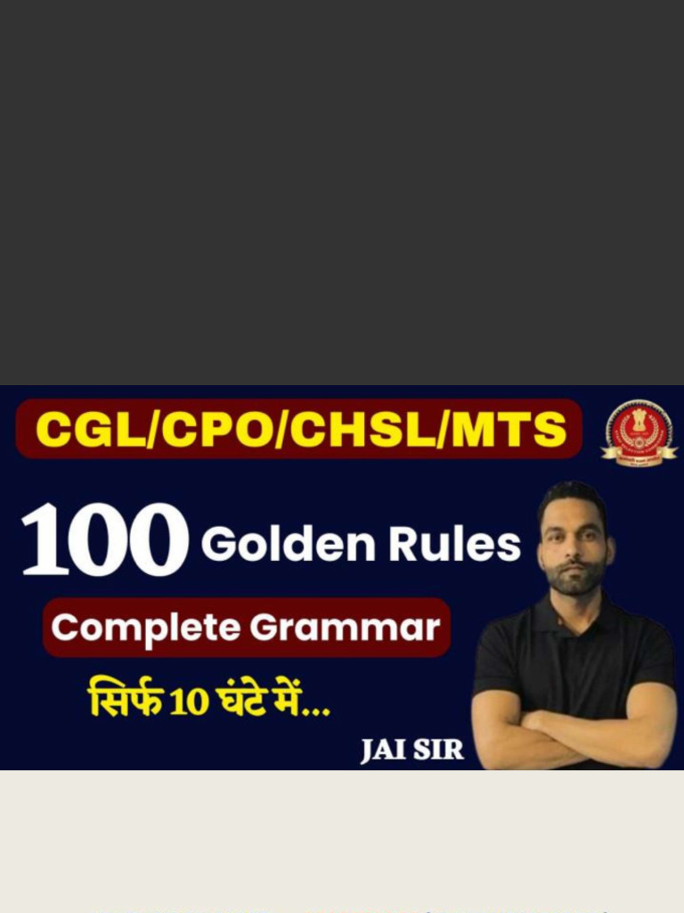 100 GOLDEN RULES (Upgraded Version) | PDF