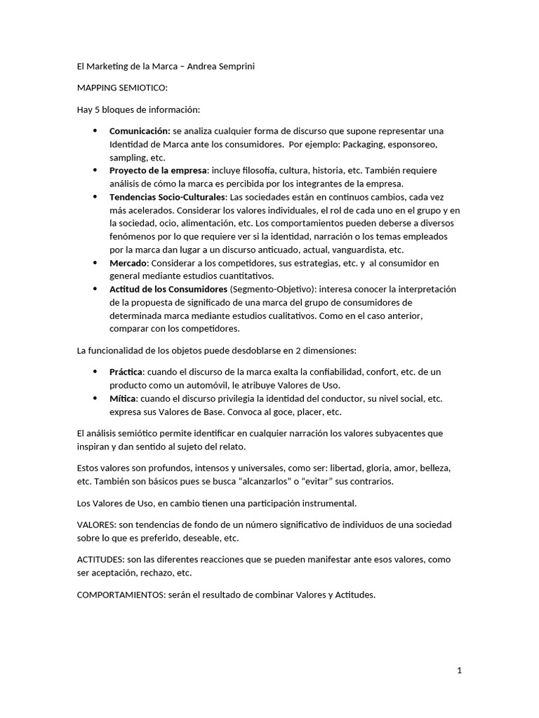 MAPPING SEMIOTICO | PDF