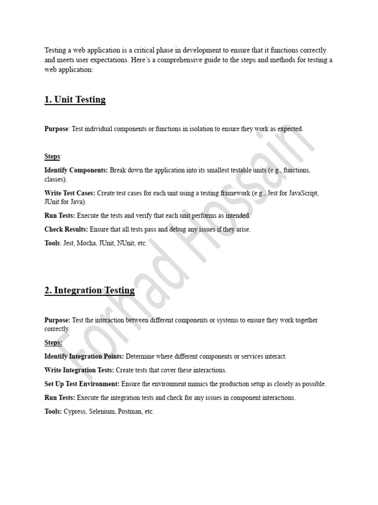 Step by Step Testing Process 1726785106 | PDF