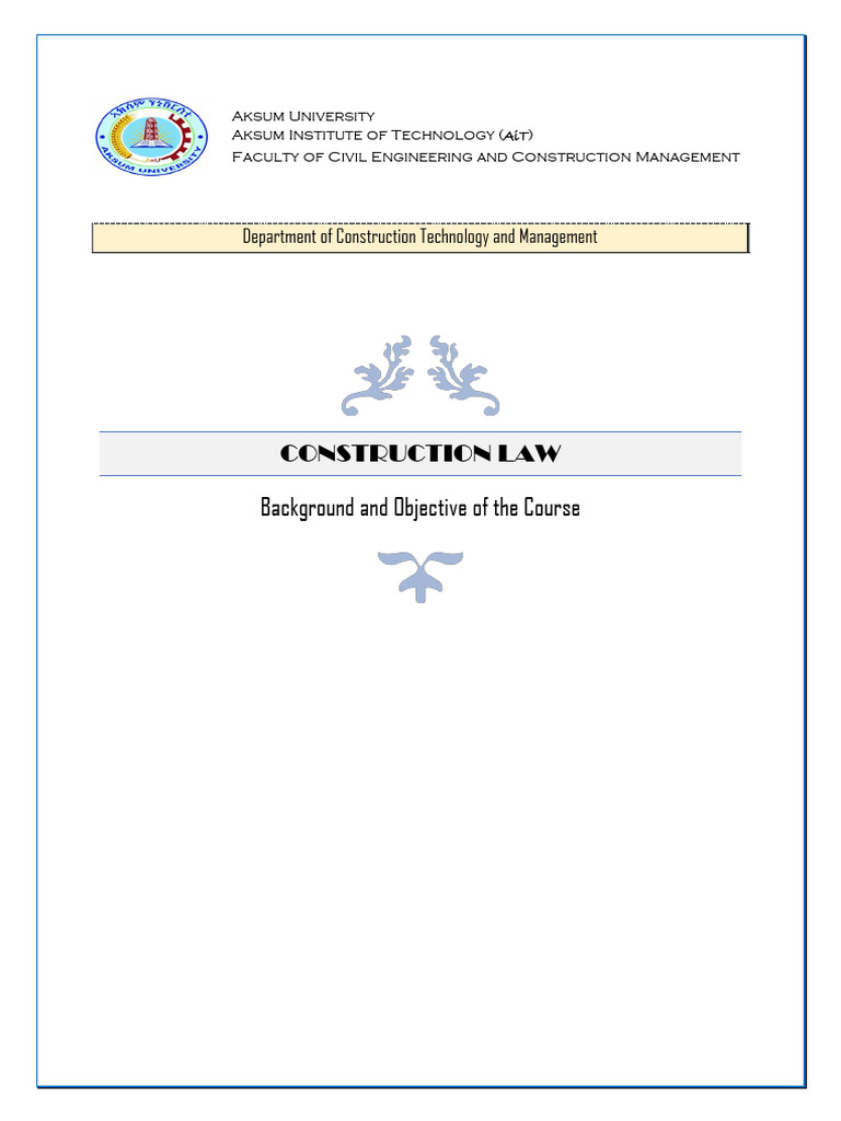 Construction Law Overview for Engineers | PDF | Arbitration | Law