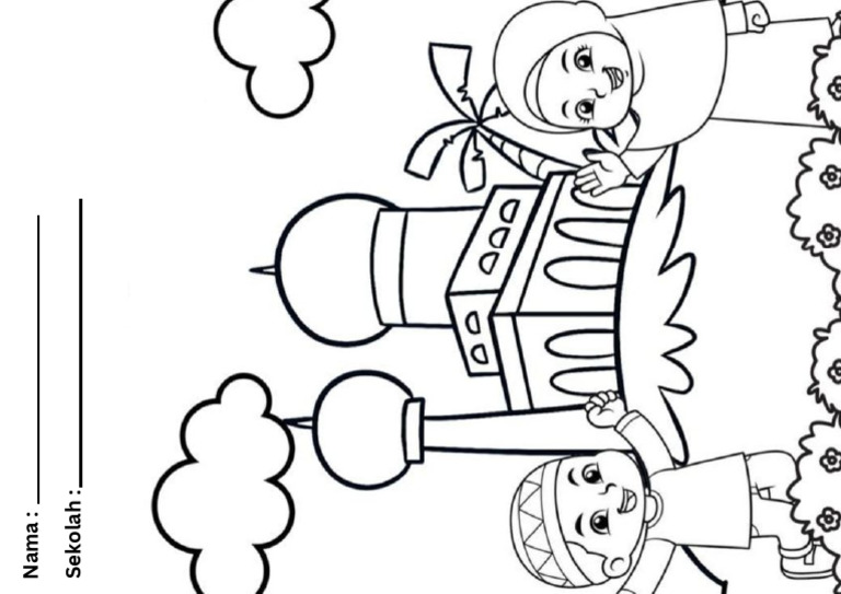 Template Mewarna Maulidur Rasul 5 | PDF