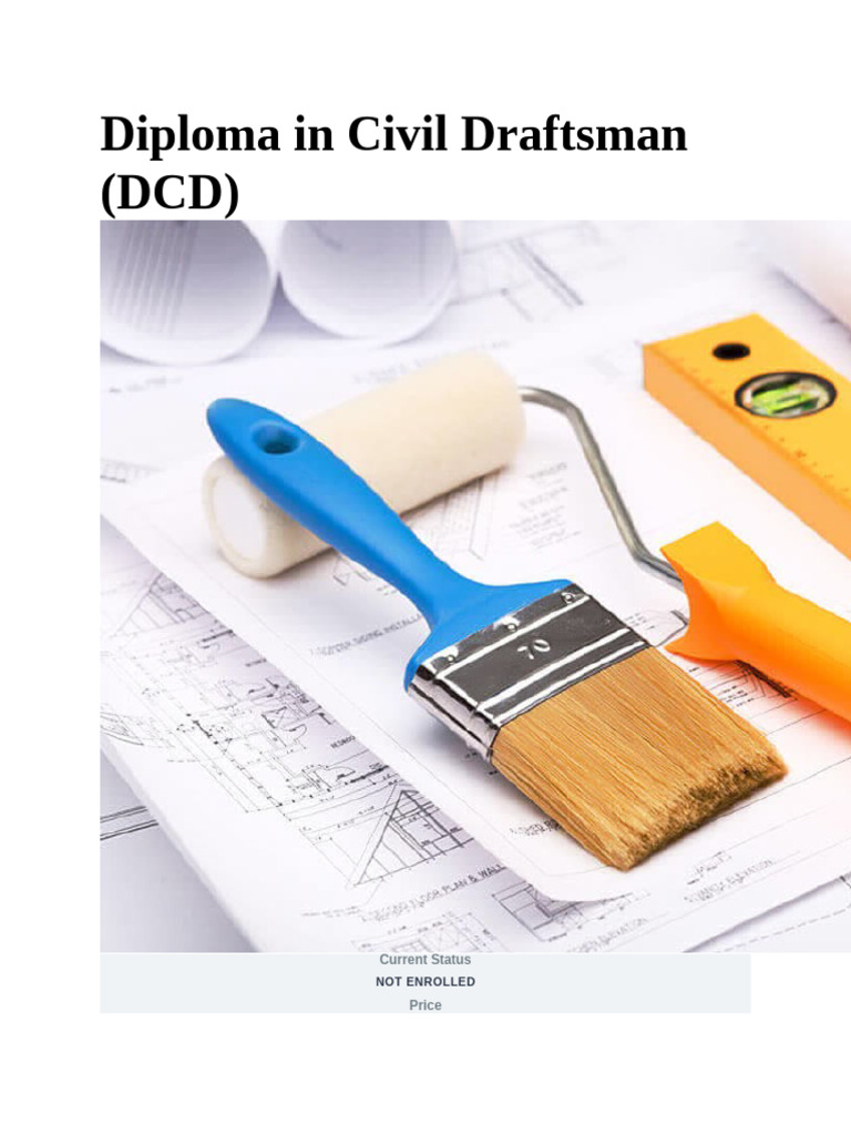 Diploma in Civil Draftsman | PDF | Technical Drawing | Art