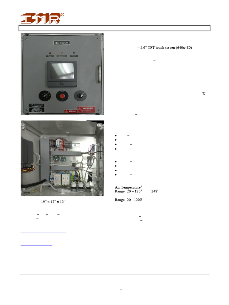 Imr 5000 Recorder | PDF