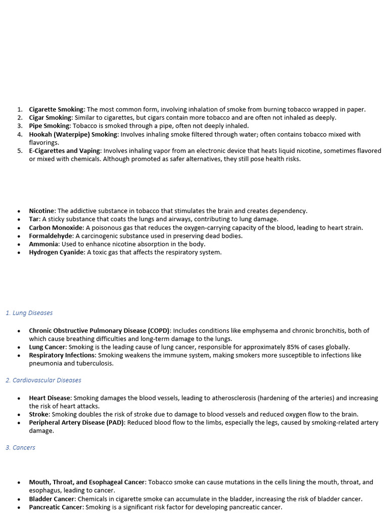 Smoking Documentation | PDF | Smoking | Addiction