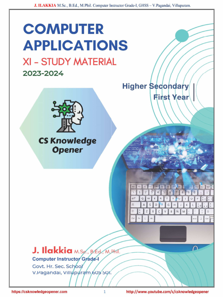 Xi CA em Study Material 2023 2024 | PDF