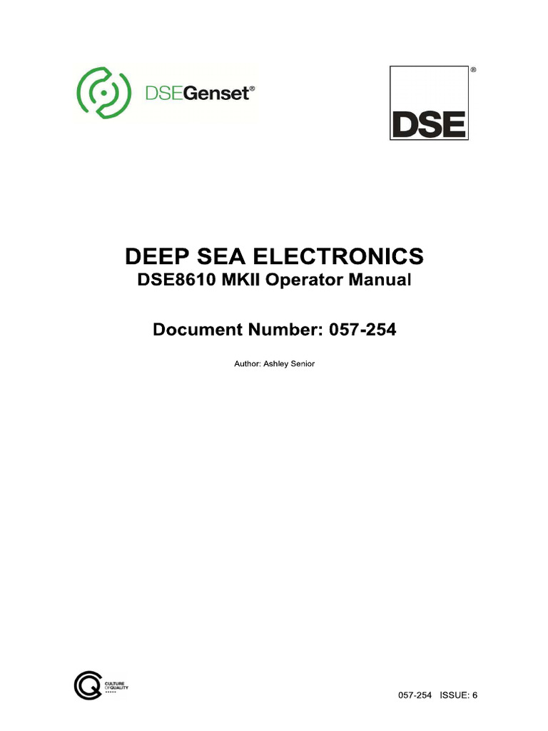 Dse 8610 | PDF