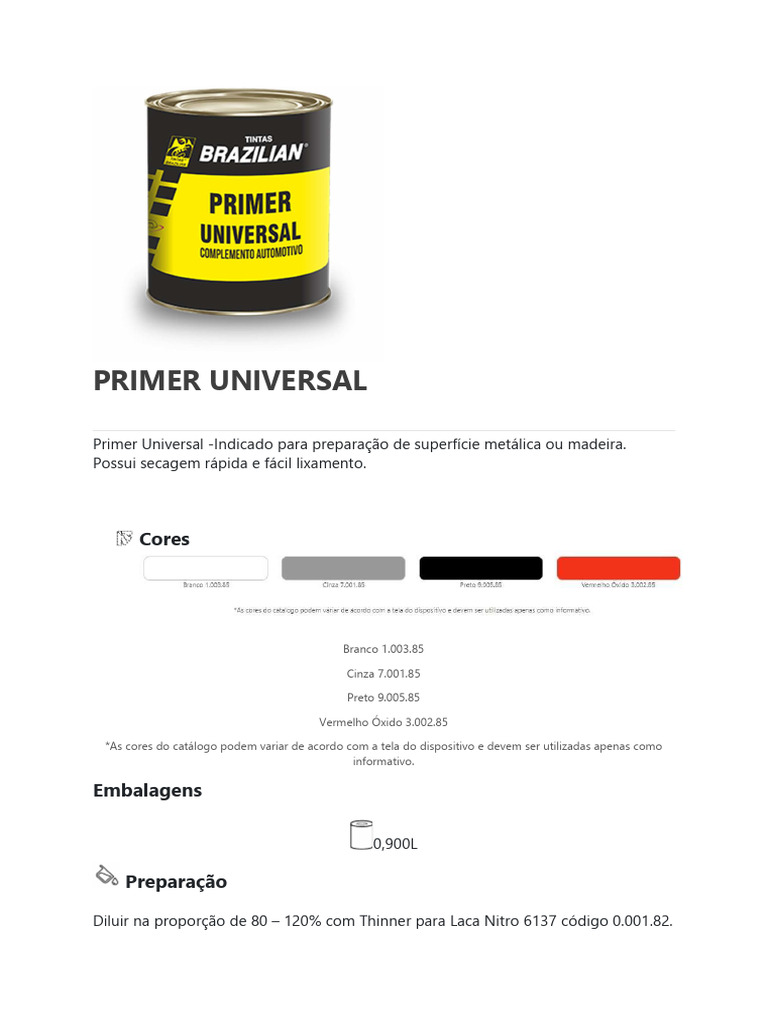 Site Primer Universal | PDF