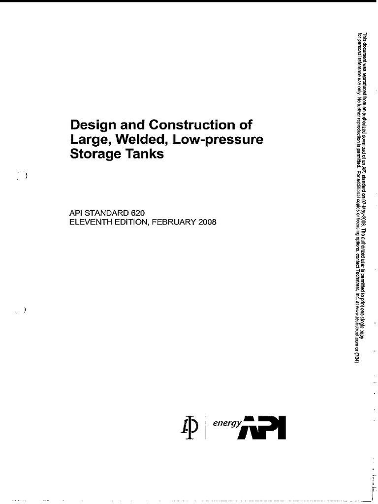 API 620 11th ED | PDF