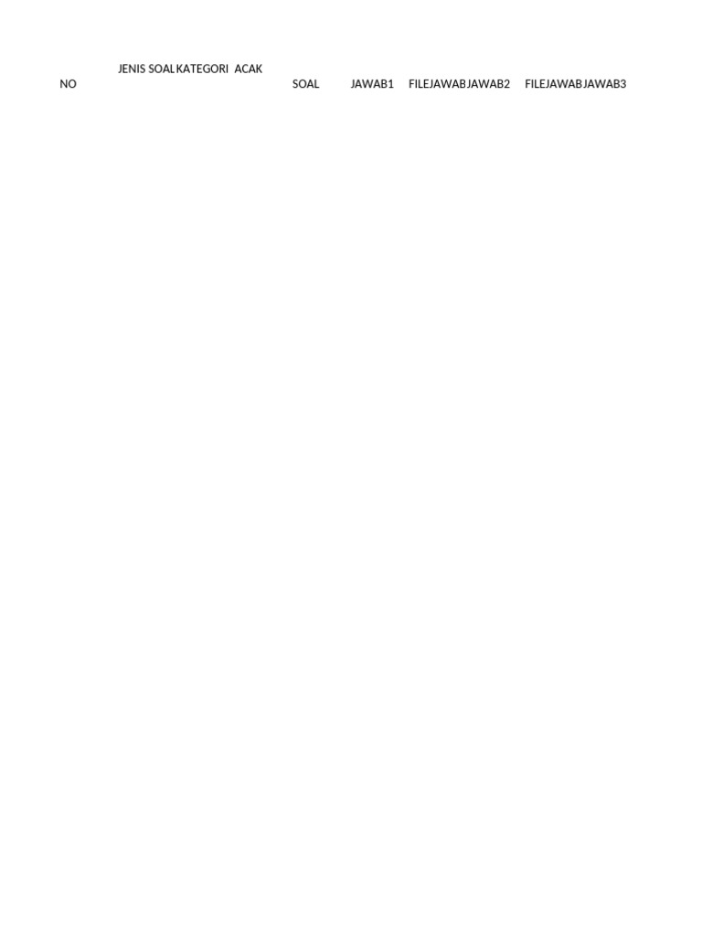 Soal BJ | PDF