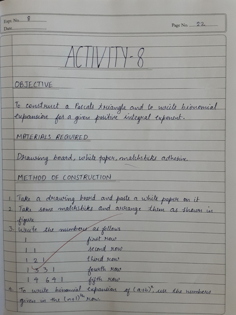Maths Record Activity 8 | PDF
