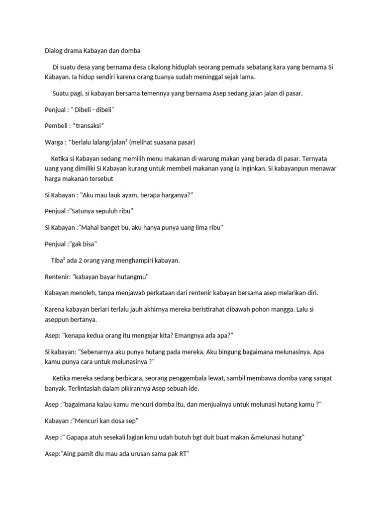 Dialog Drama-1 | PDF