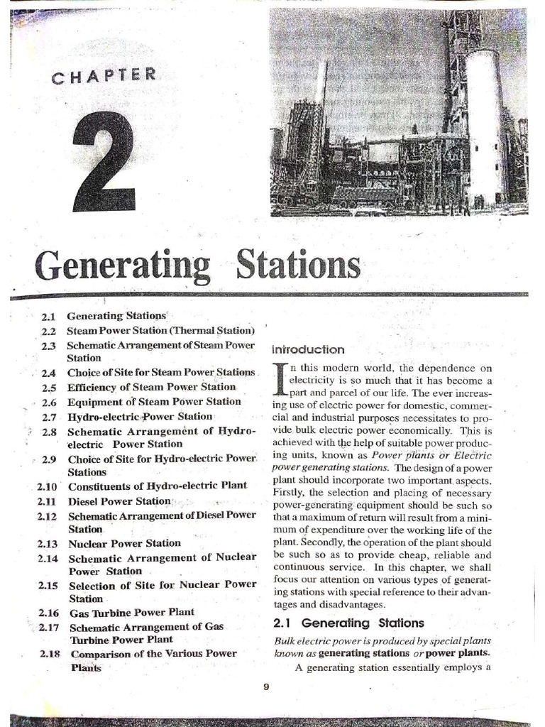 chapter 2_generating stations_DKE | PDF