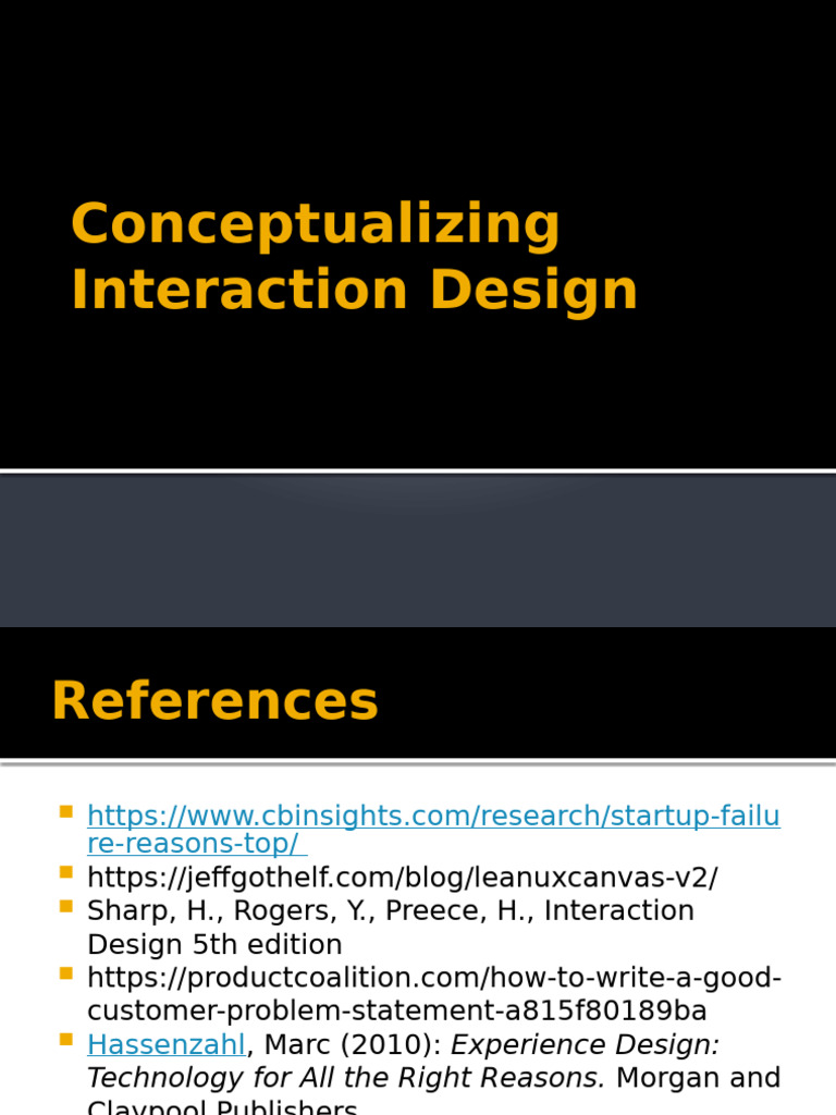 HCI - 3 - Conceptualizing Interaction Design | PDF