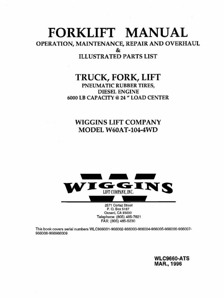 Manual Wiggins 9660ATS | PDF