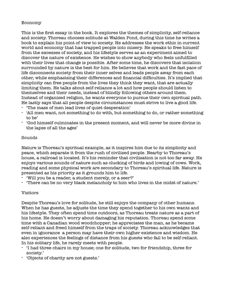 Walden (5 Works) | PDF