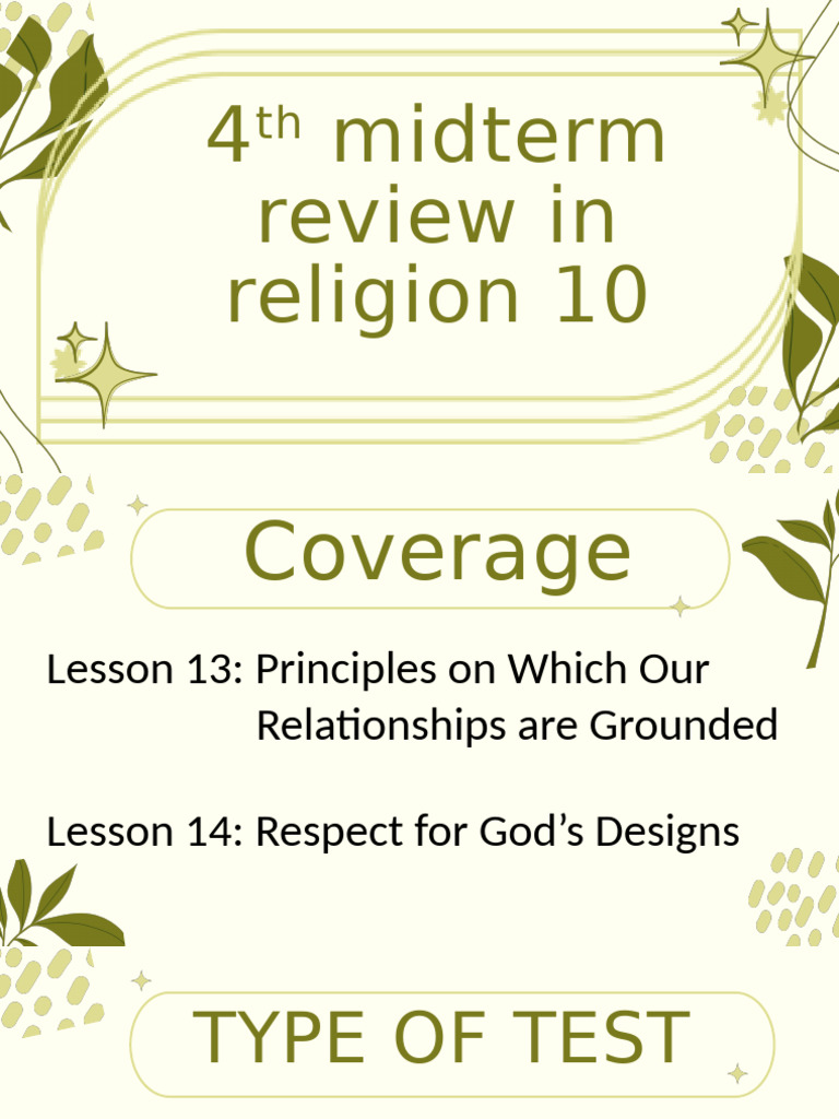 4th Midterm Review | PDF