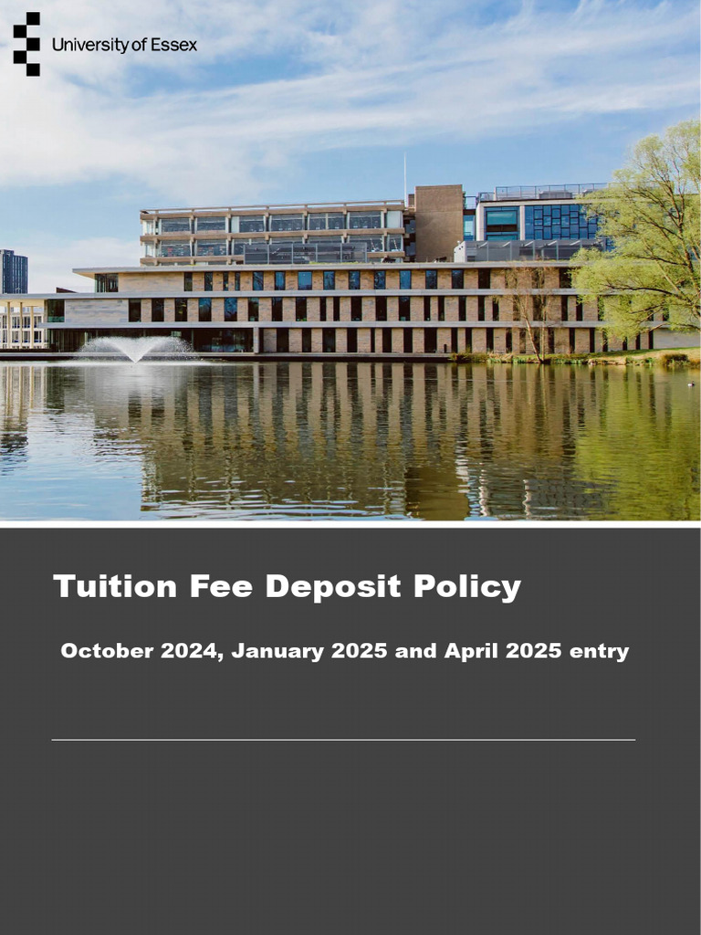 Tuition Fee Deposit Policy Overview | PDF | Fee | Payments