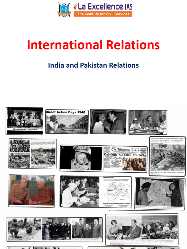 India and Pakistan Relations | PDF