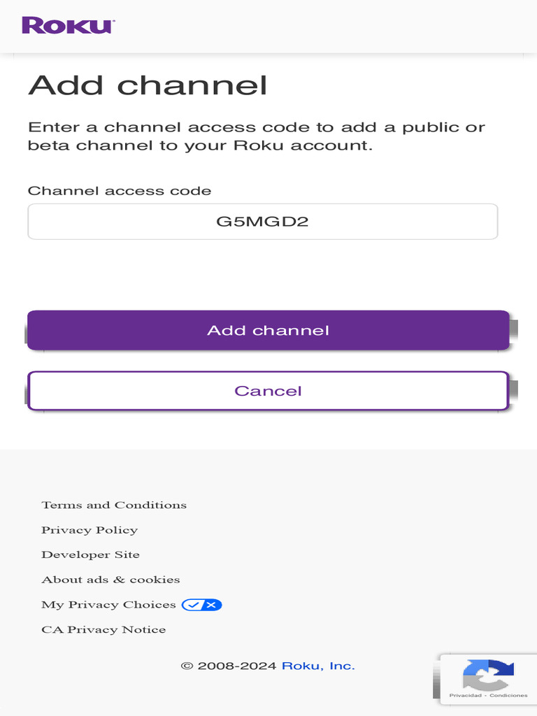 Roku Add Channel | PDF