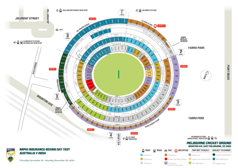 2024-25 - MCG Boxing Day Test Vs India Seating Plan | PDF 2024-25 - MCG Boxing Day Test Vs India Seating Plan | PDF