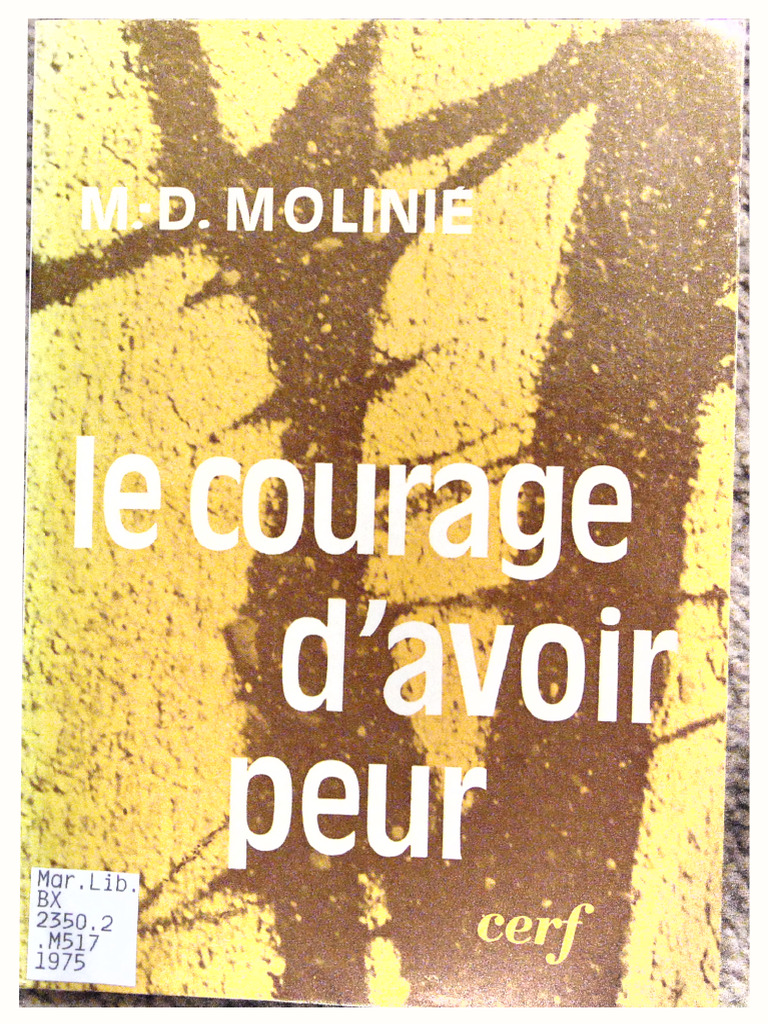 Le Courage D'avoir Peur - Molinié, Marie-Dominique | PDF