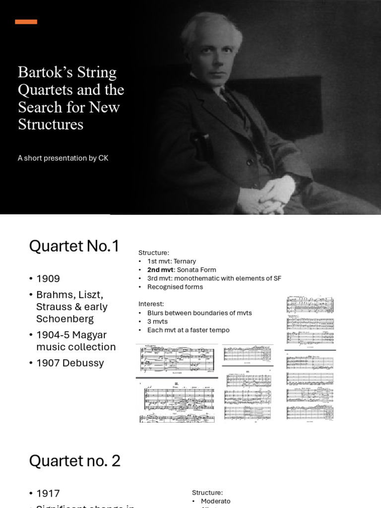 Bartok String Quartets | PDF