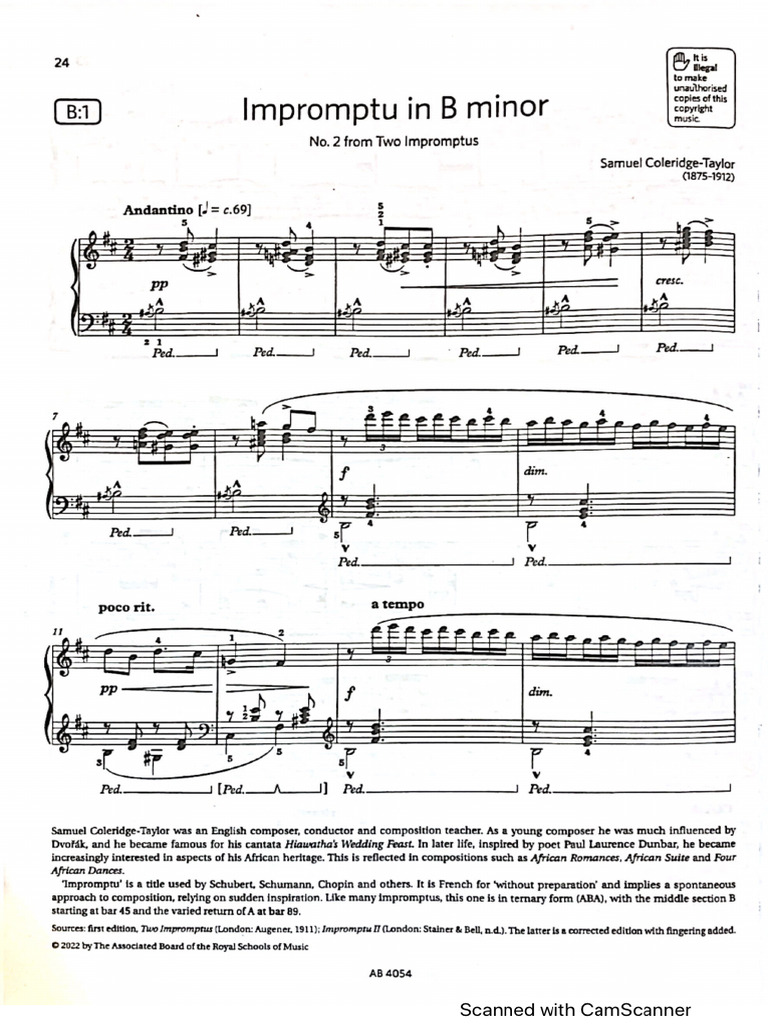 2023 G8 b1 Impromptu in B Minor | PDF