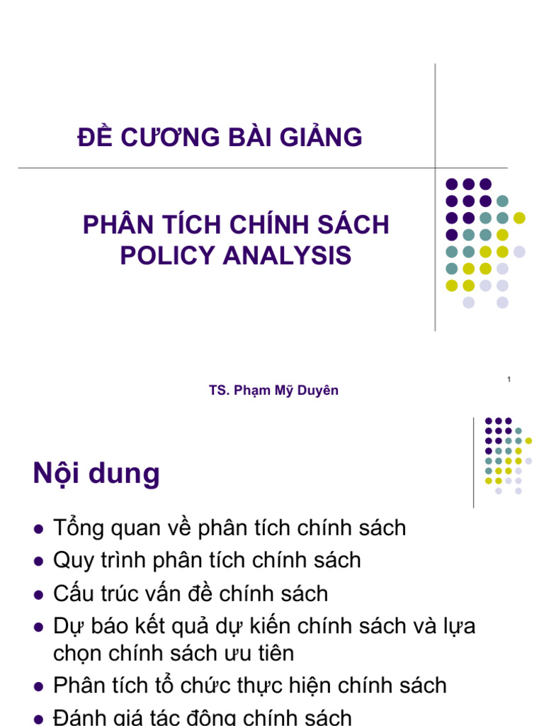Sv. Chuong 1.tong Quan Ve Phan Tich Chinh Sach | PDF