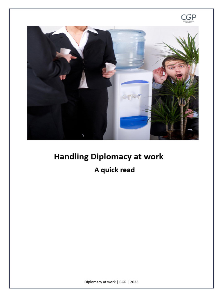 Handling Diplomacy at Work | PDF