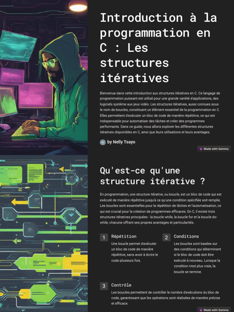 Introduction A La Programmation en C Les Structures Iteratives | PDF