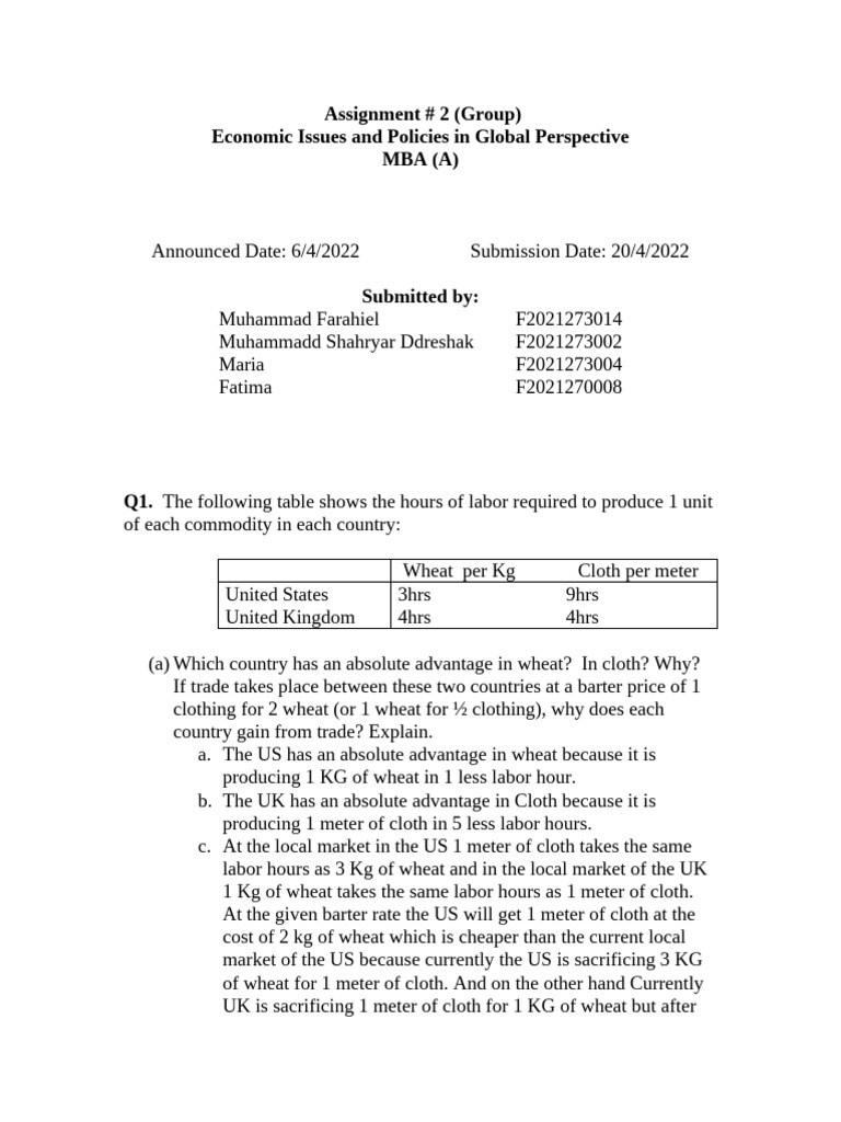 2022 Assignment # 2 | PDF