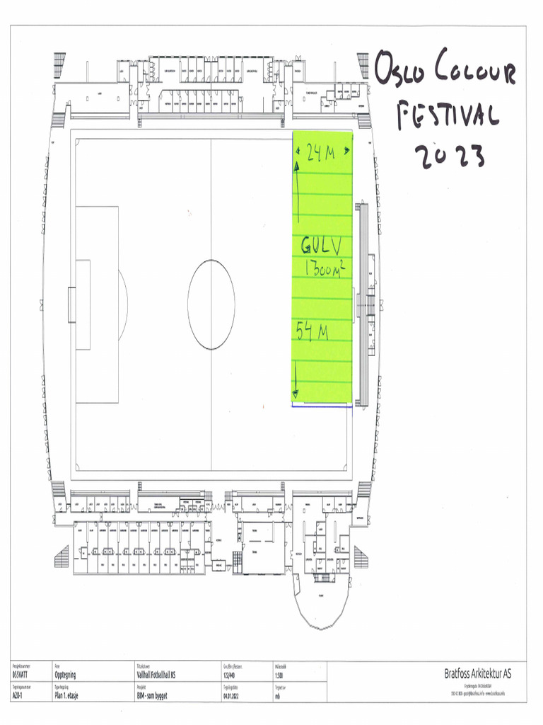 2023 Oslo Colour Tegning Vallhall Med Gulv | PDF