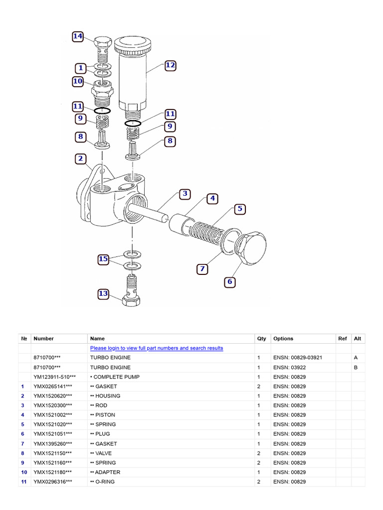 Wb140-2 S - N 140f10001-Up - Feed Pump (Turbo Engine) | PDF