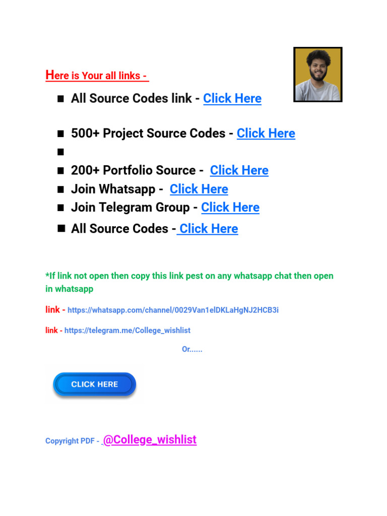 500+ Project Source Codes | PDF | Career & Growth | Business