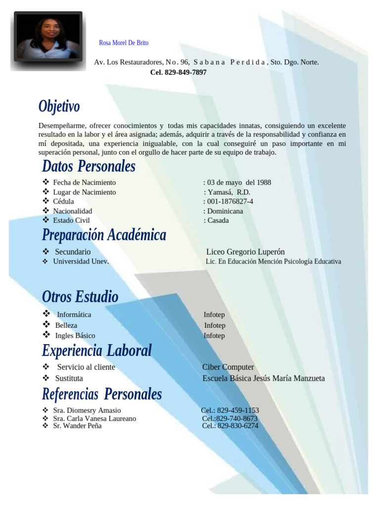 Rosa Morel De Brito CV. | PDF