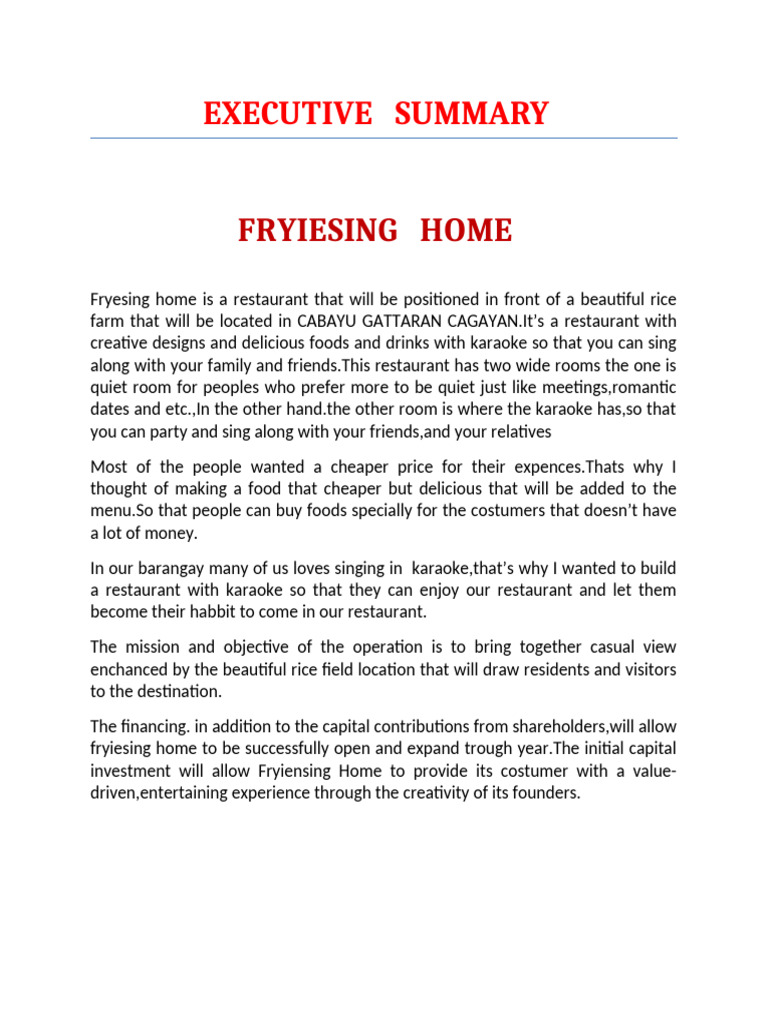 EXECUTIVE SUMMARY | PDF