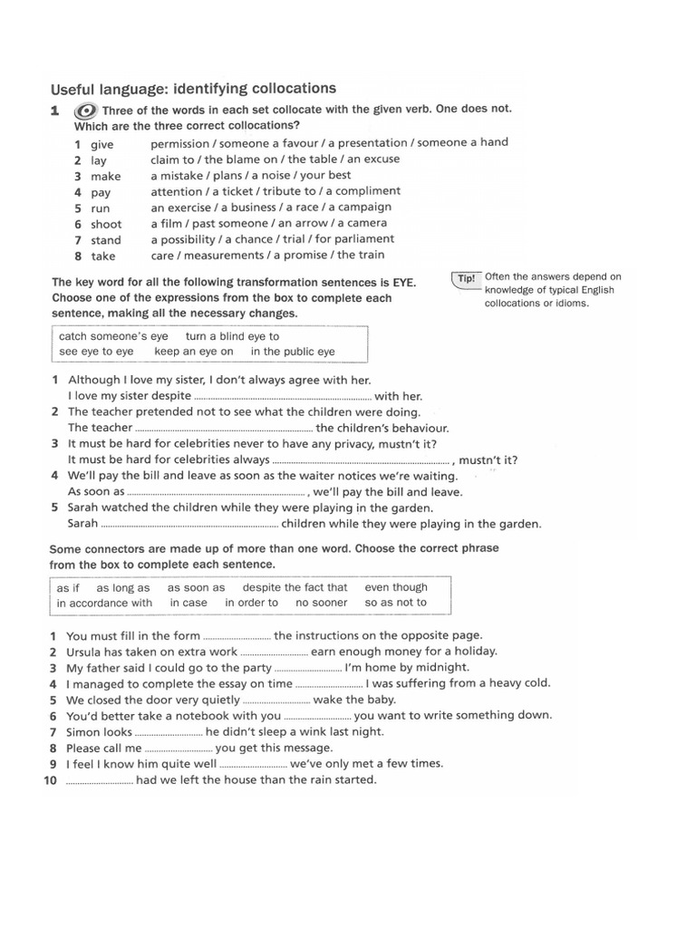 FCE Exercises 7 | PDF