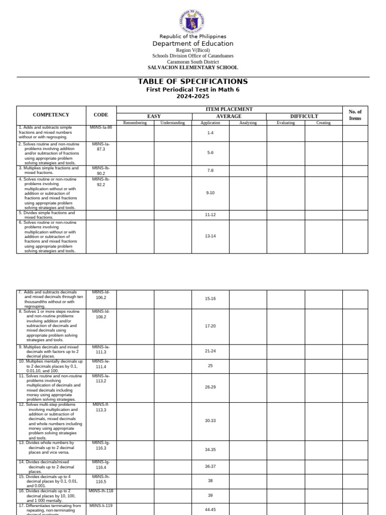 PT Math Q1 | PDF