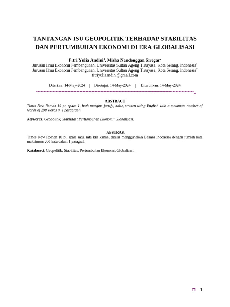 Format Penulisan Paper | PDF