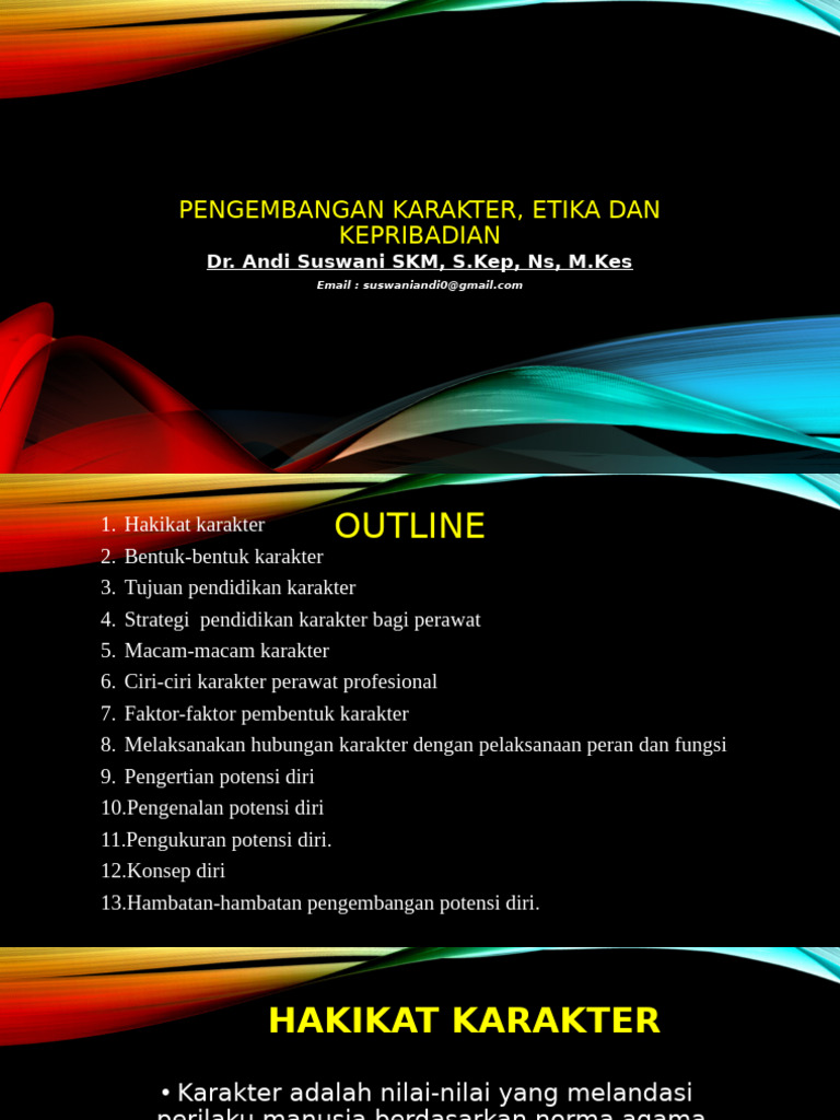 Pengembangan Karakter, Etika Dan Kepribadian | PDF