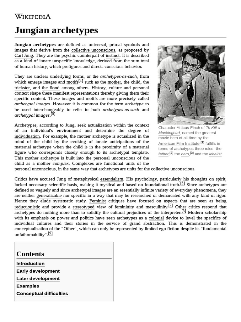 Jungian Archetypes | PDF