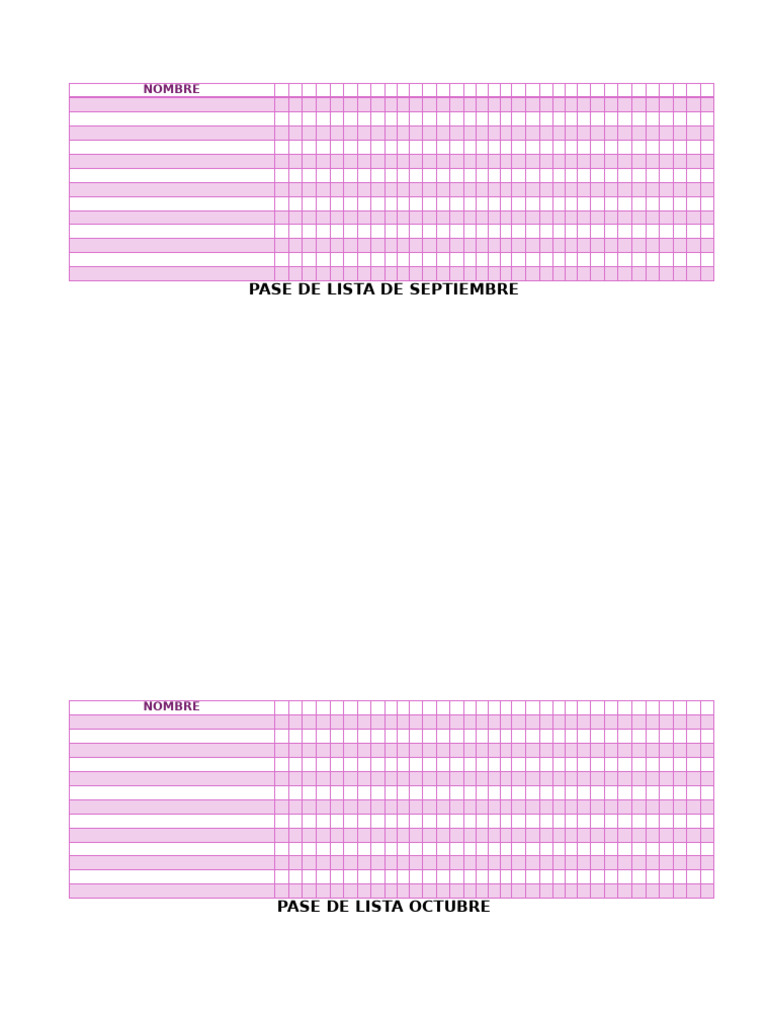 Pases de Lista | PDF