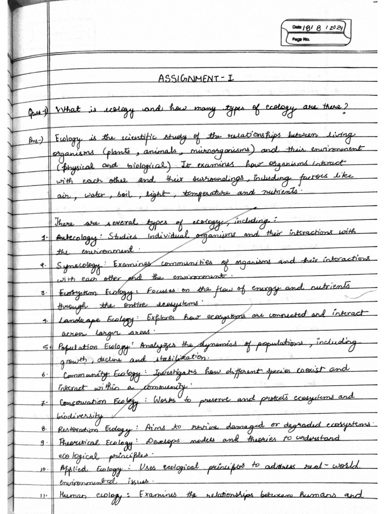 Evs Assignment 1 | PDF