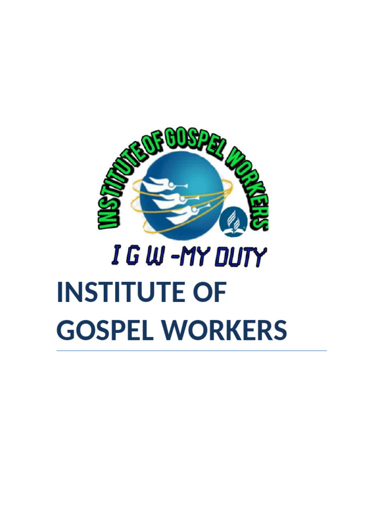 Gospel Workers Institute Mission Overview | PDF