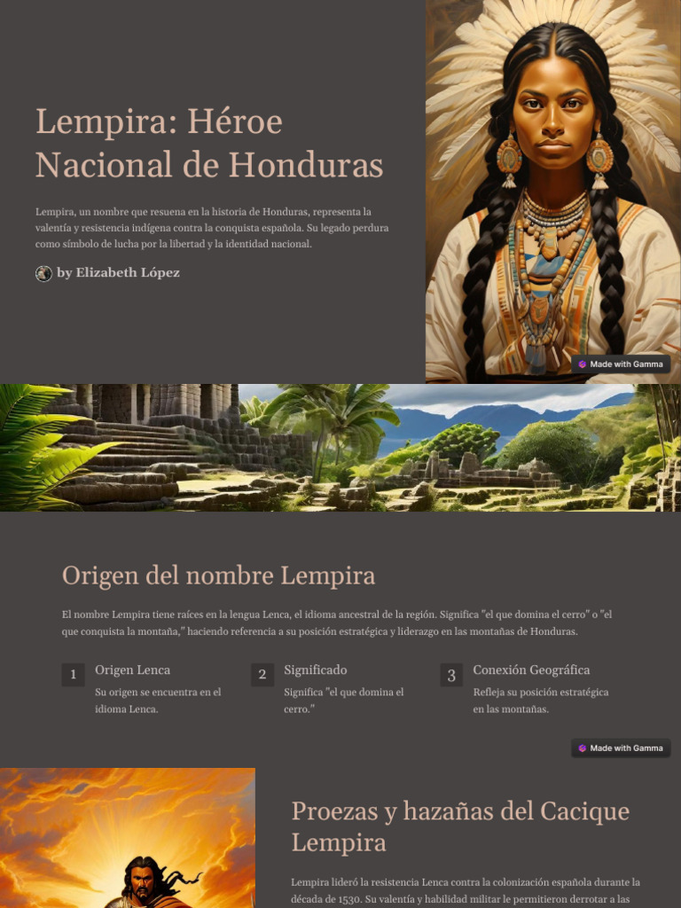 Lempira Heroe Nacional de Honduras | PDF