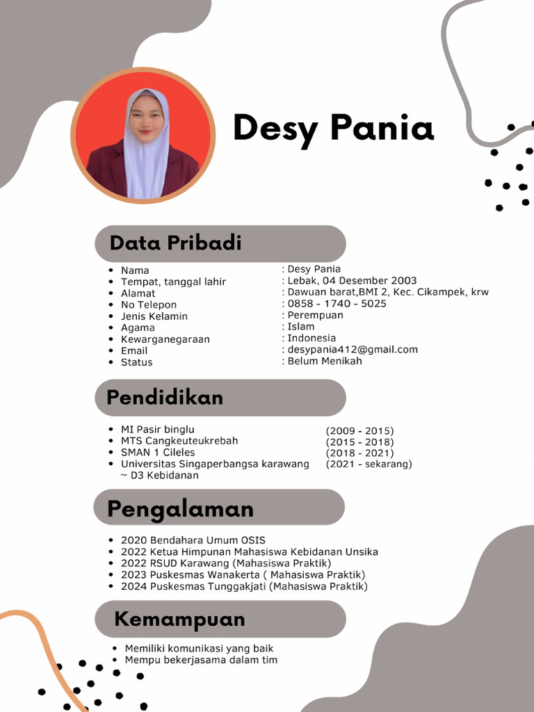 CV Desy Pania | PDF