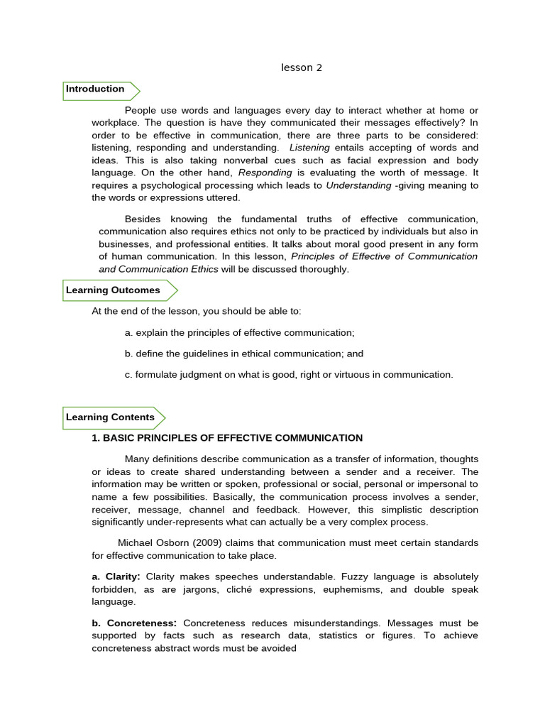 GEC-4-lesson-2 | PDF