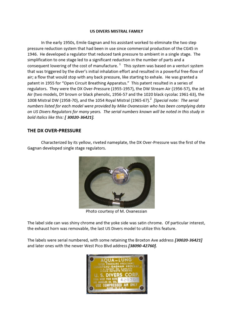 Mistral Family of Double Hose | PDF