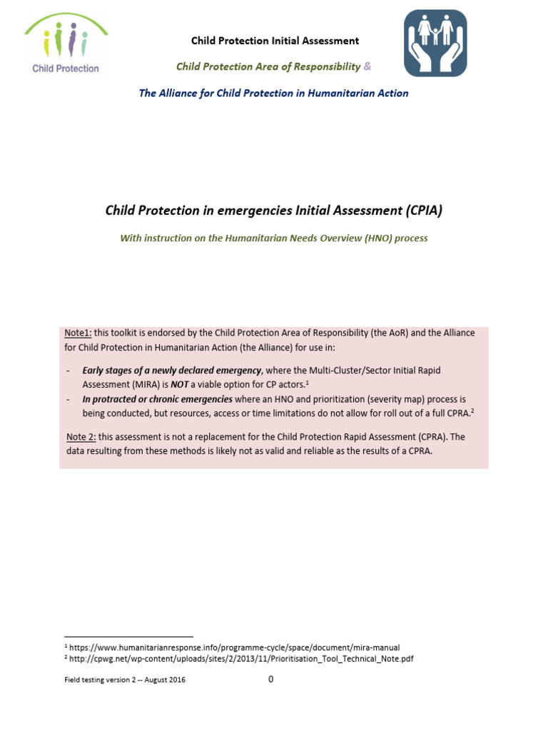 CP Initial Assessment Final Aug2016 | PDF