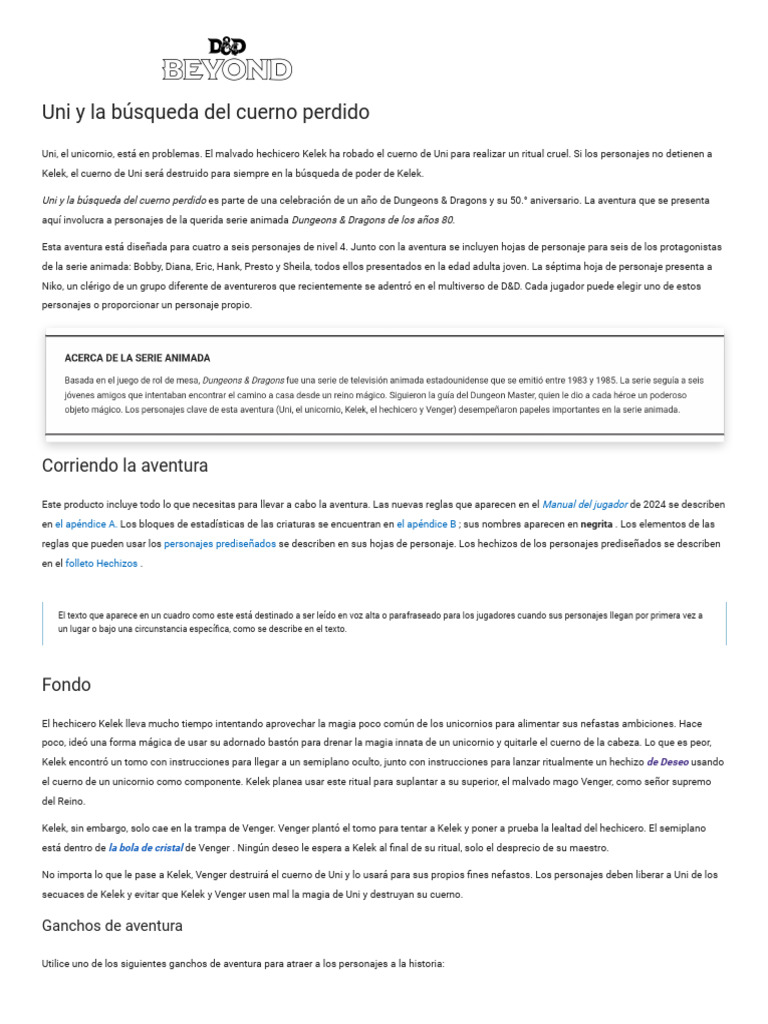 Uni y La Búsqueda Del Cuerno Perdido - Uni y La Búsqueda Del Cuerno ...